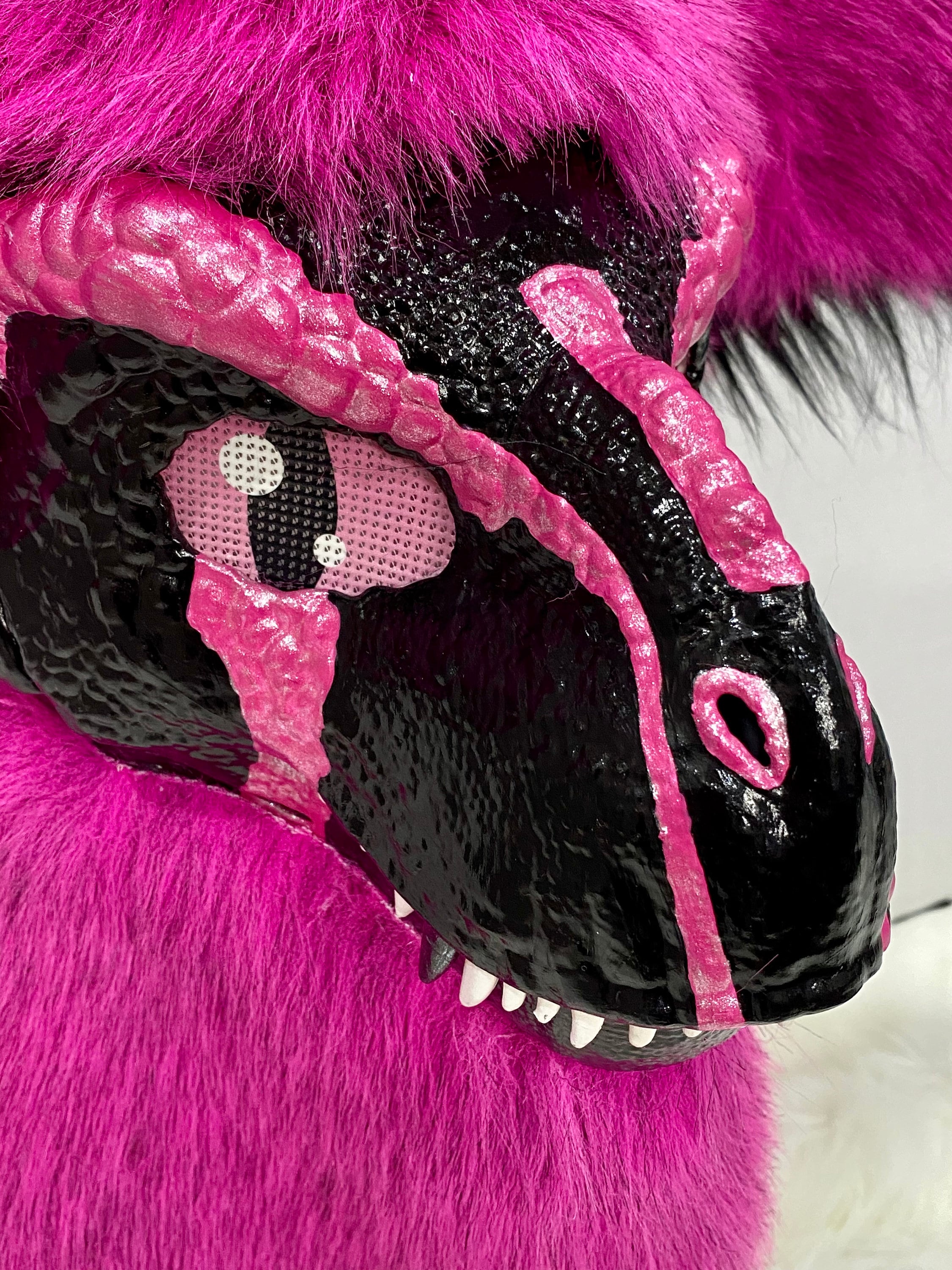 Dino Furry Mask With Matching Nub Tail - ONYX. - Etsy