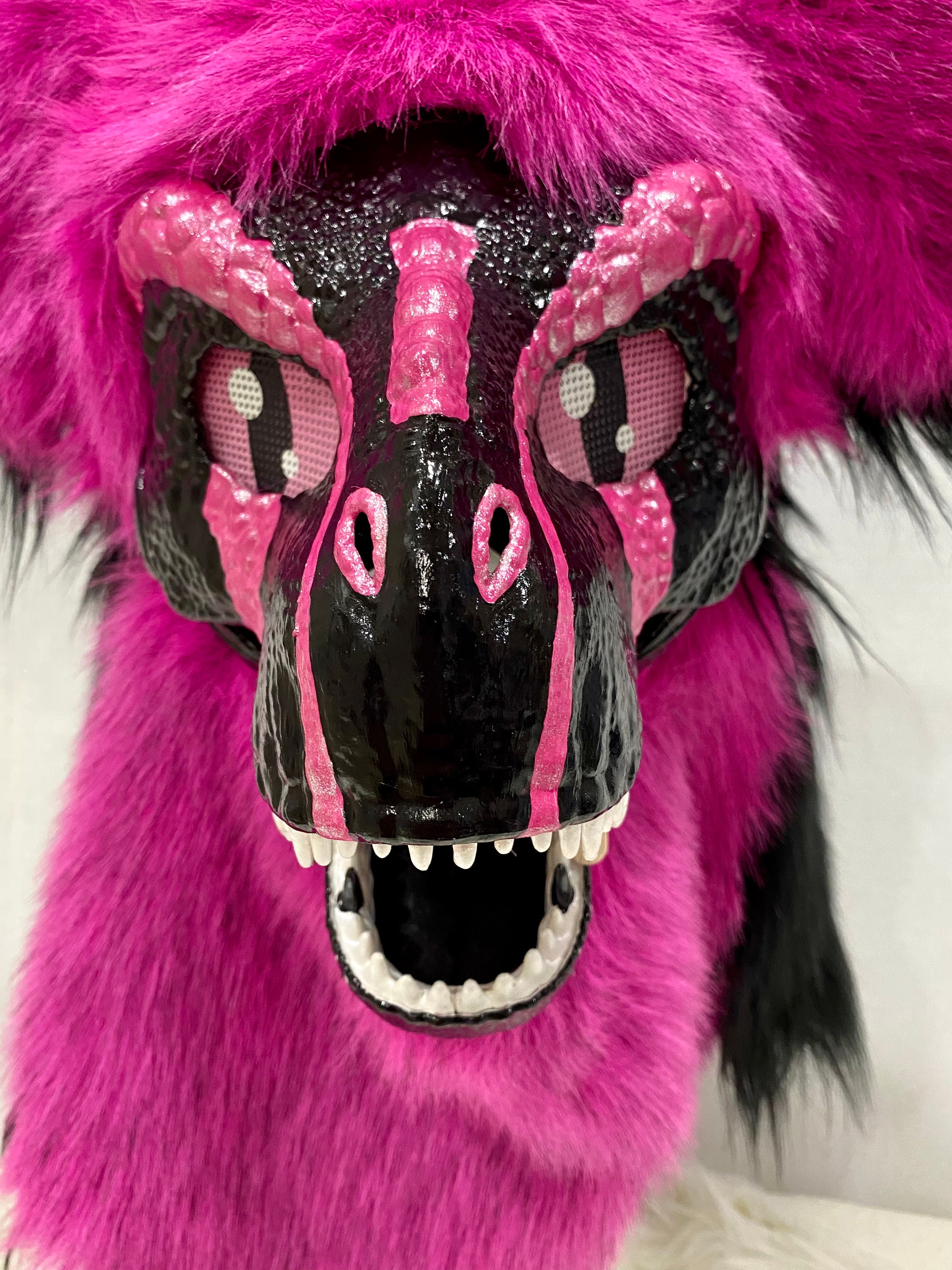 Dino Furry Mask With Matching Nub Tail - ONYX. - Etsy