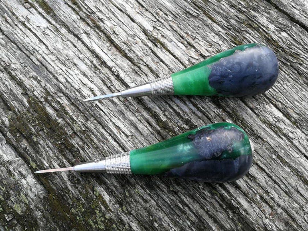 Sword Awl Made of Hybrid Wood Hand-turned Awl is Sharp - Etsy