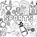 Huge Printed Sports Coloring Poster for Kids, Adults great for Family ...