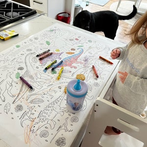 Huge Back to School Coloring Poster for Kids, Adults great for Family ...