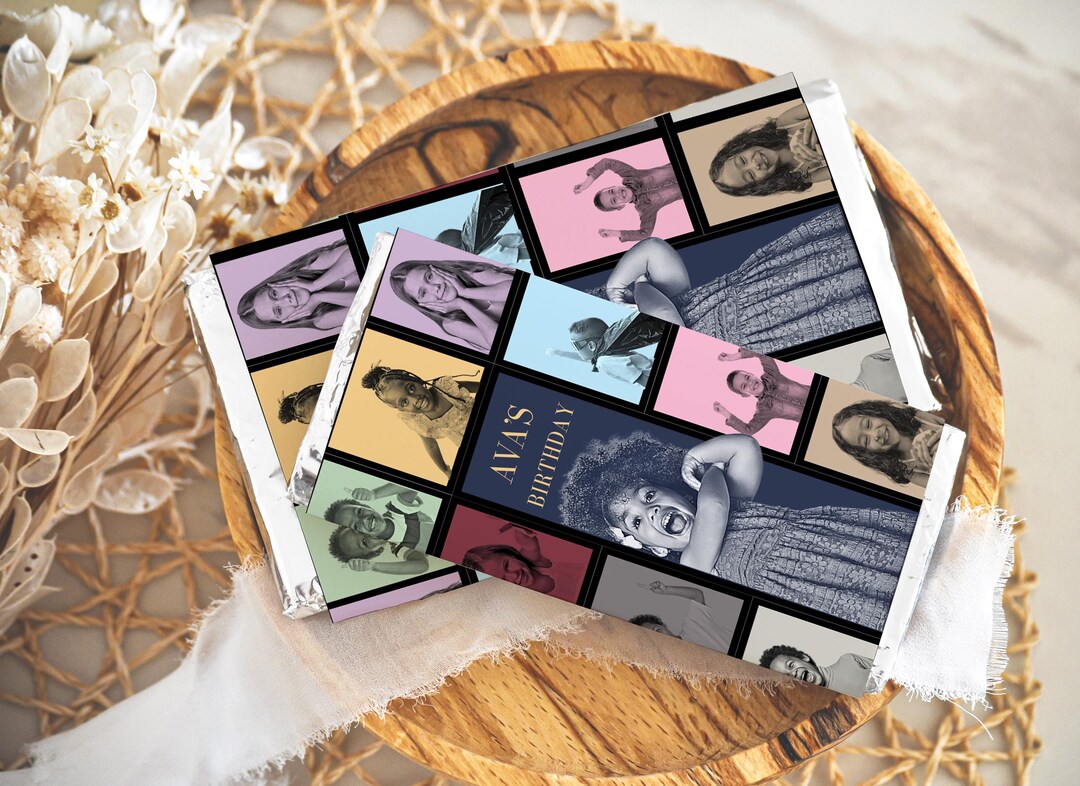 Eras Tour Birthday Chocolate Wrapper Template | Custom ALDI Bar ...