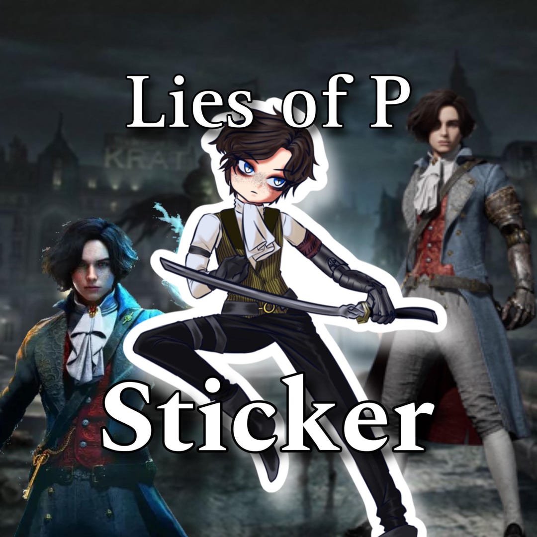 Lies of P Pinocchio Chibi Sticker: Waterproof Vinyl Decal - Etsy