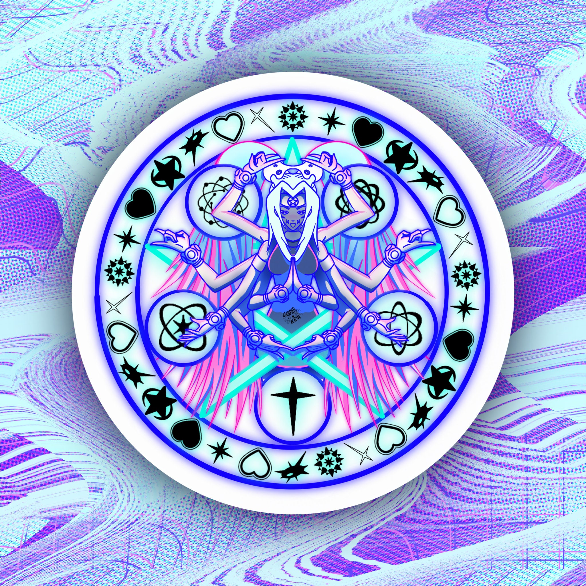 Dramatical Murder Usui Pentagram Sticker - Etsy