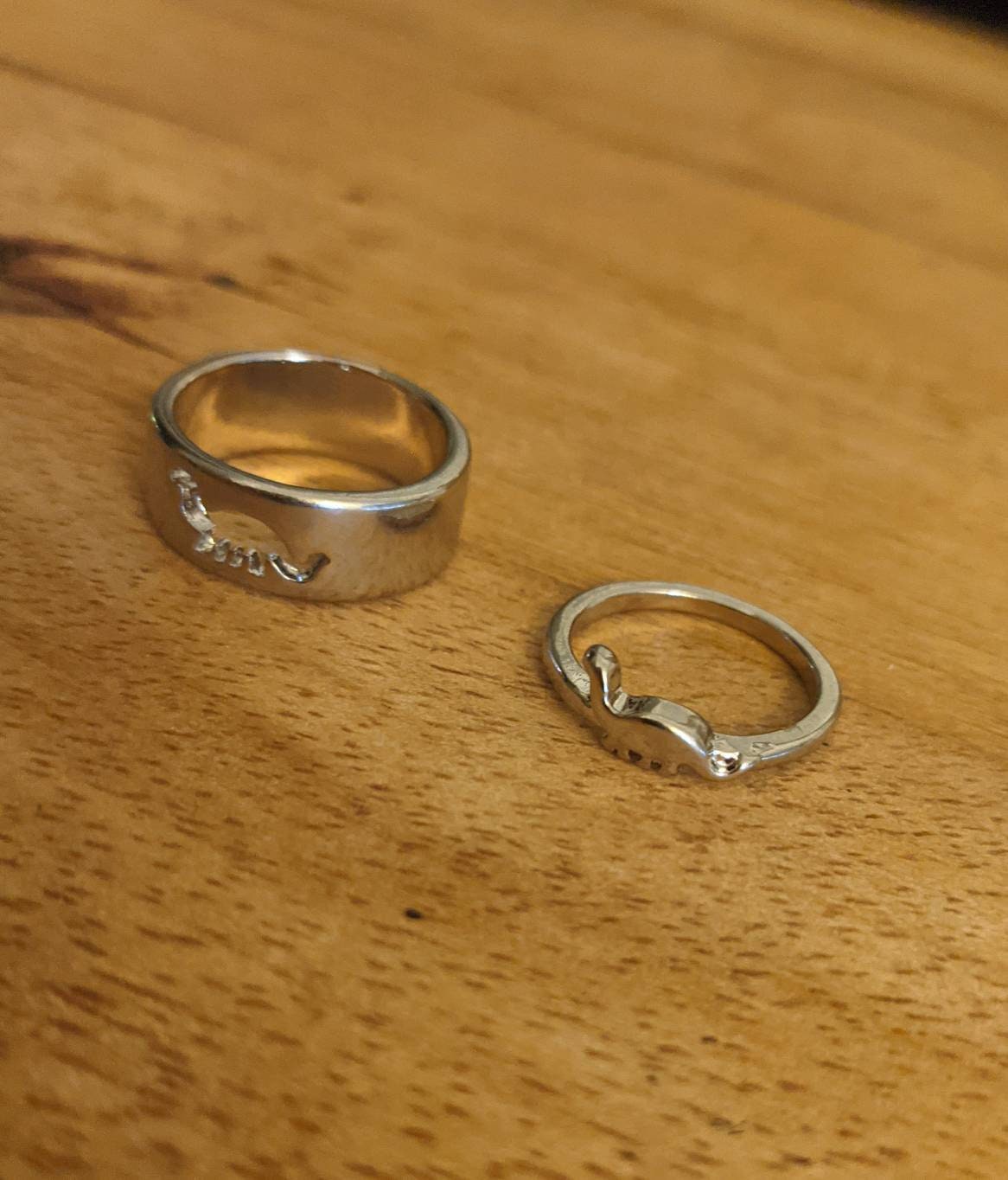 Dinosaur Couple Ring Dinosaur Ring Set Dinosaur Promise - Etsy UK