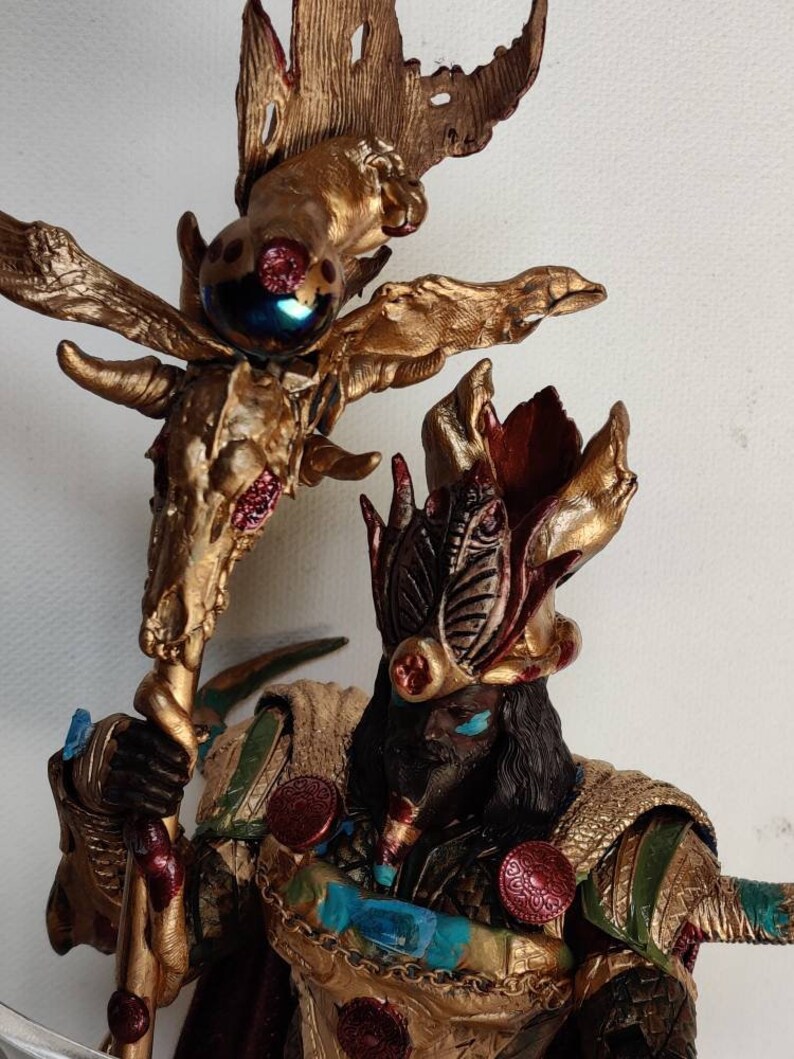 Osiris Egyptian God red Moon Exclusive Art and - Etsy