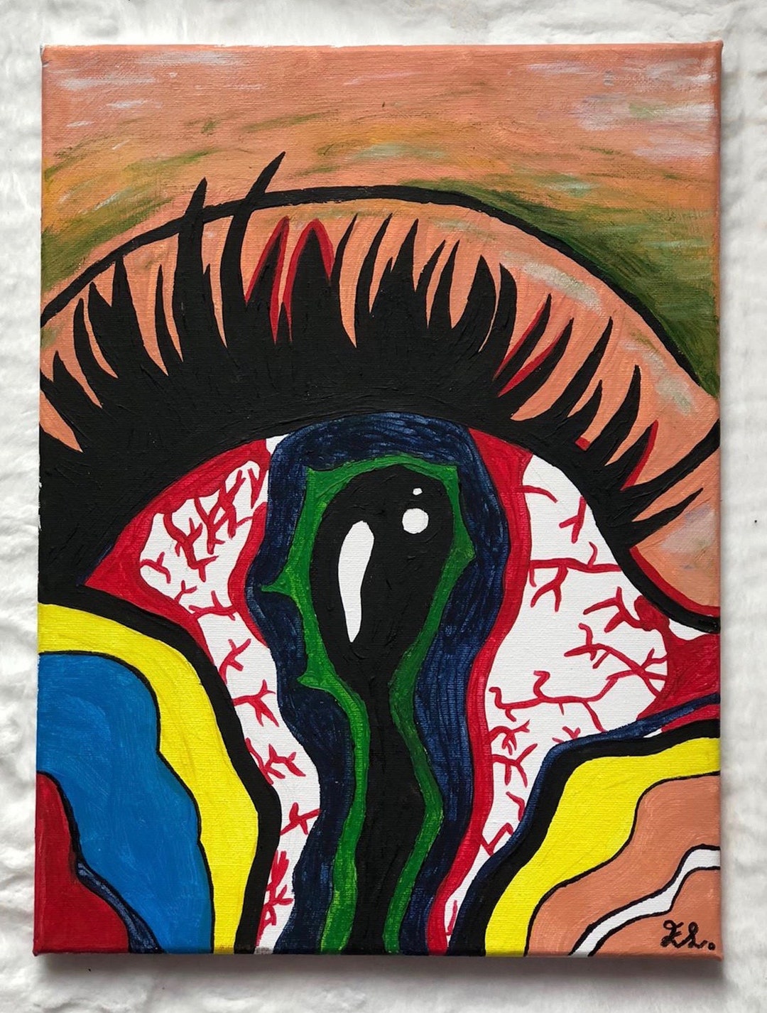 Tears, Acrylic Painting - Etsy