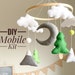 Make Your Own Baby Mobile Kit-sewing Pattern-craft Kit-felt Kit-diy ...