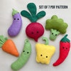 Felt Potato Pattern, DIY Felt Food Template for Kids, Felt Vegetables ...