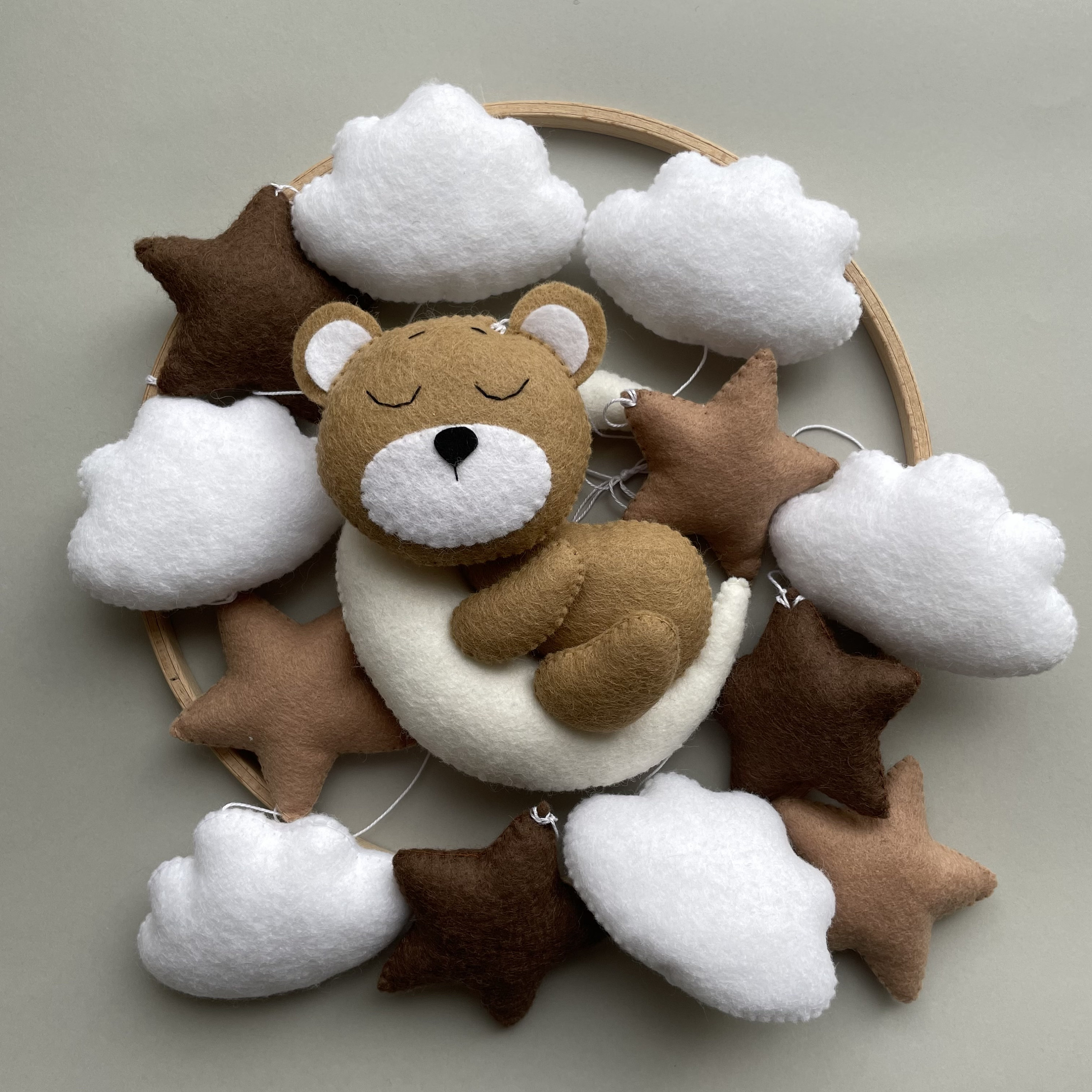 Baby Mobile Pattern Bear Ornament Bear Moon PDF Pattern Pdf - Etsy