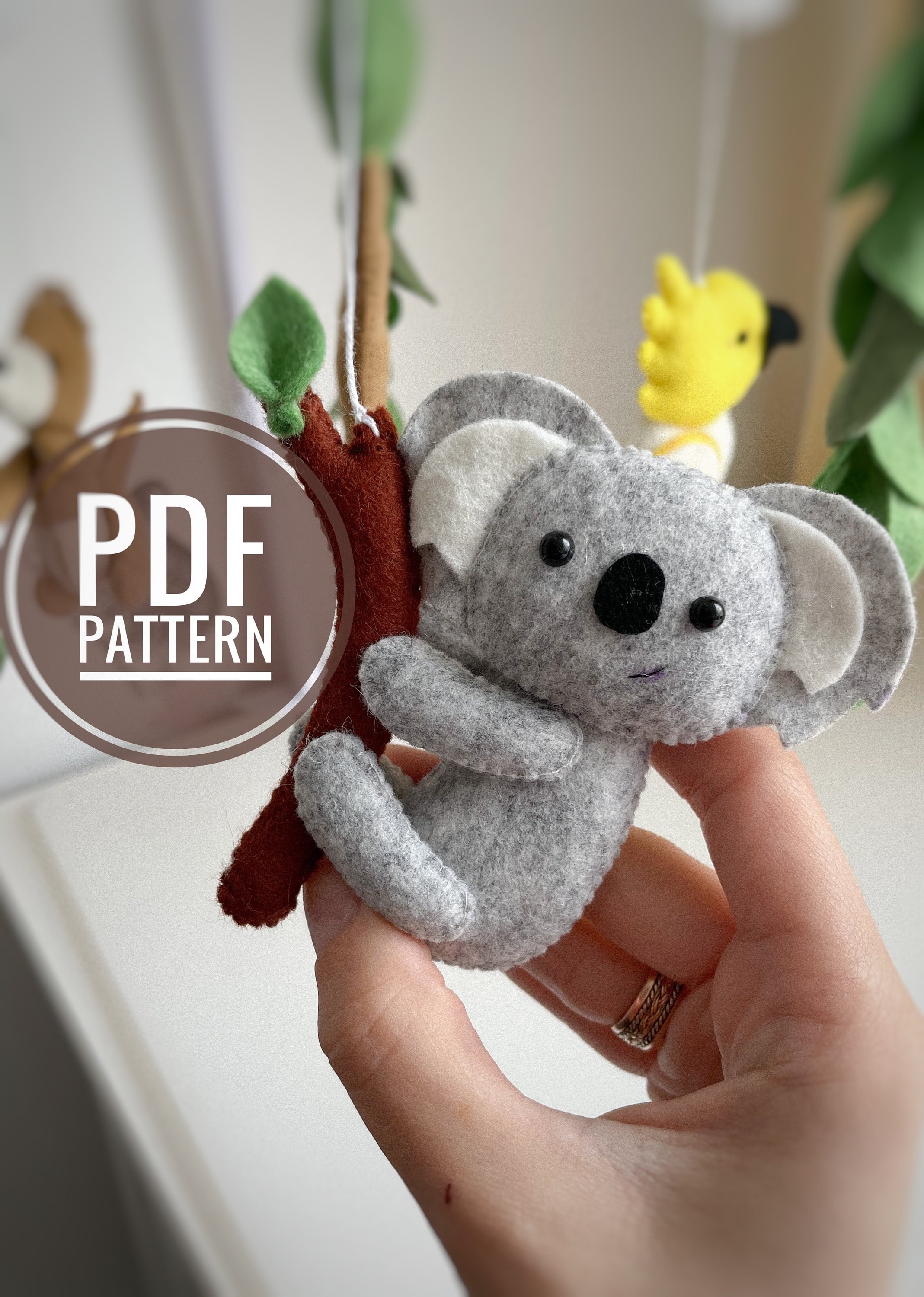 PDF Pattern Koala DIY Koala Sewing Tutorial Koala Baby Shower - Etsy ...
