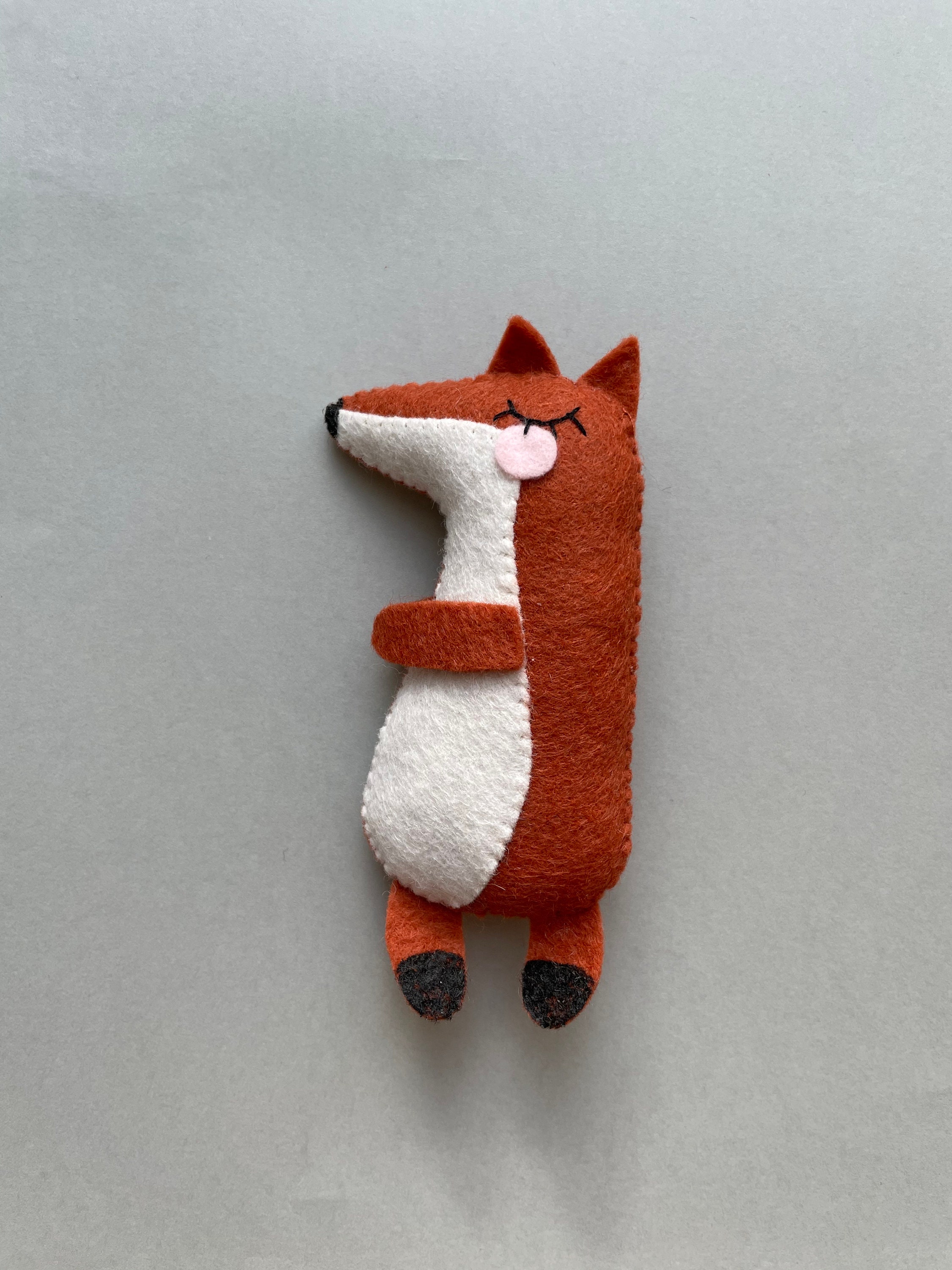 PDF Pattern Fox, Tutorial Fox, Nursery Decoration Fox of Felt, Easy ...
