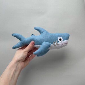 Shark Plushie Pdf Pattern Felt Ornament Kawaii Plush Shark Ornament ...