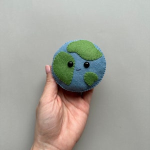 Set of 9 Pdf Felt Pattern Space Ornament Kawaii Plush Astronaut Solar ...