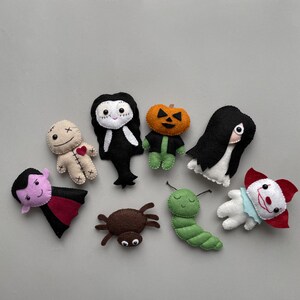 Set of 8 Halloween Pattern PDF Felt Halloween Ornaments DIY Halloween ...