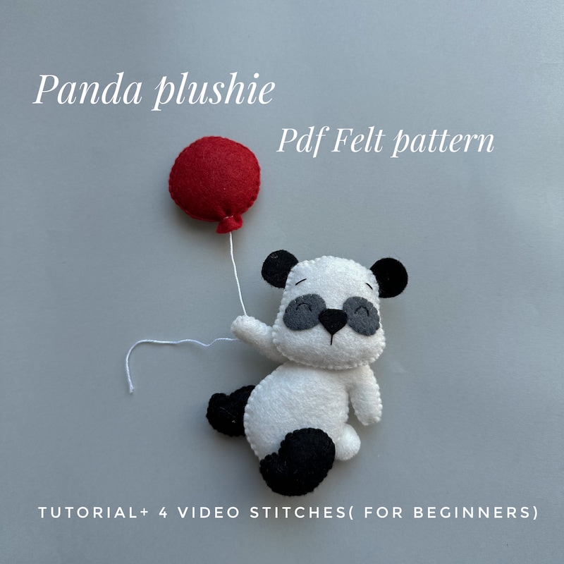 Felt Panda Ornament - Etsy