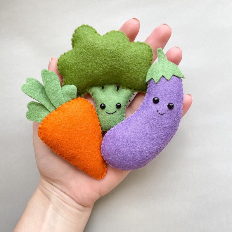 Set of 7 Vegetables Pattern Easy PDF Sewing Pattern Play - Etsy