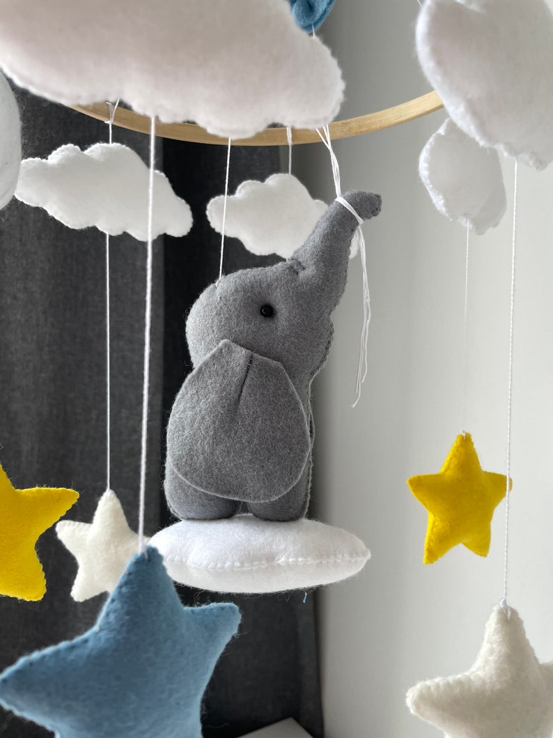 Elephant Ornament Felt Pattern Set of 4 PDF Pattern Elephant Decor ...