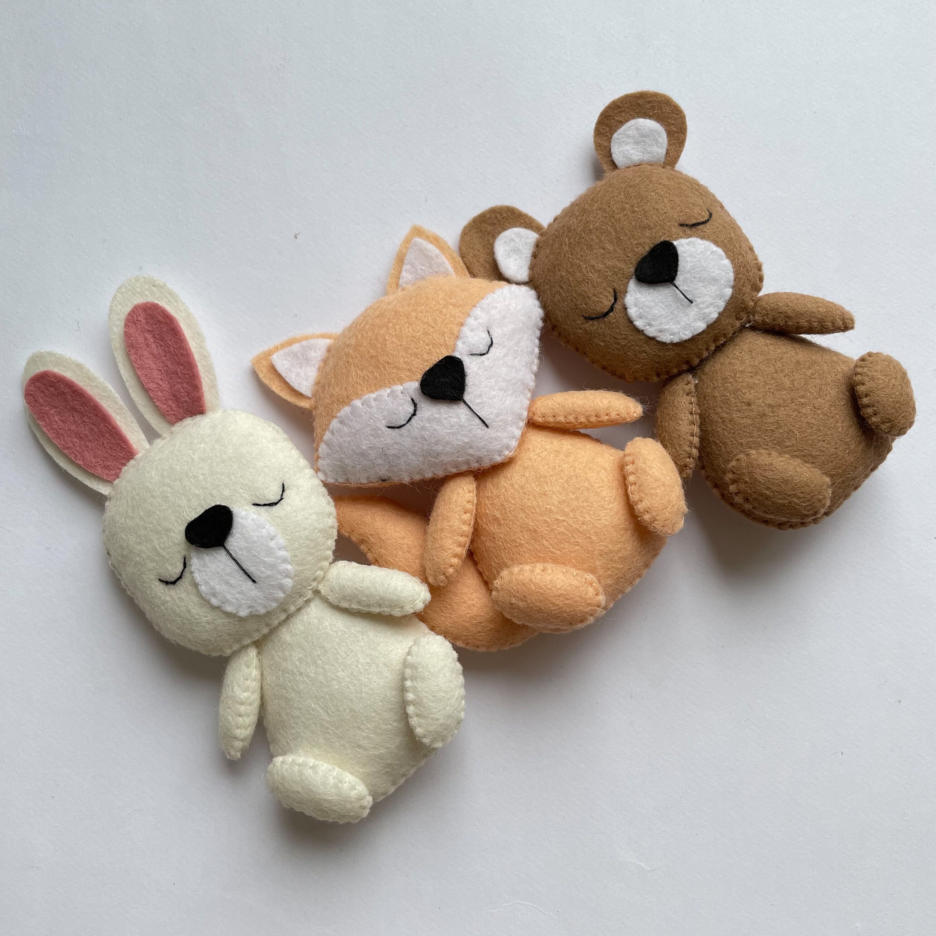 Felt Woodland Animals PDF Pattern DIY Baby Mobile Pattern Felt Tutorial ...