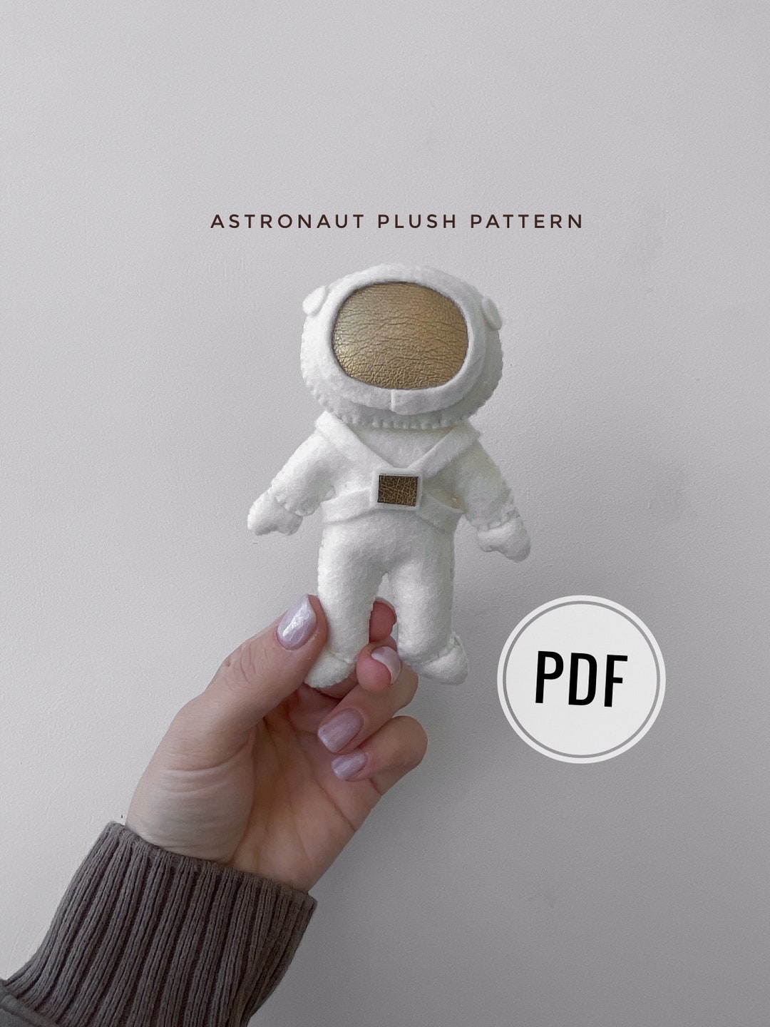 Astronaut Plush Sewing Pattern Space Ornament Kawaii Plush Astronaut ...