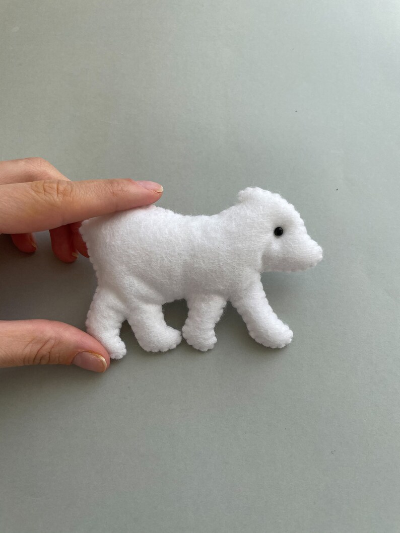 Polar Bear PDF Pattern Felt Pattern Polar Bearteddy Bear PDF | Etsy