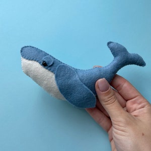 Set of 3 PDF Pattern Sea Animals Ocean Ornament Fish Sewing Pattern ...