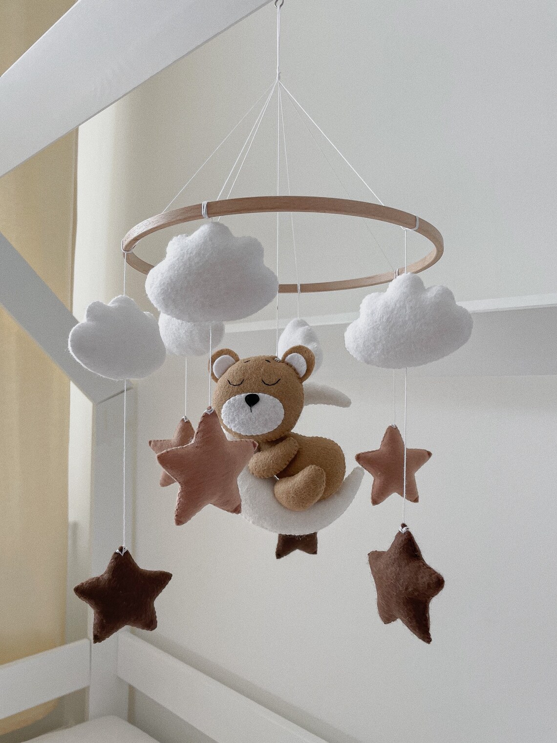 Baby Mobile Pattern Bear Ornament Bear Moon PDF Pattern Pdf - Etsy