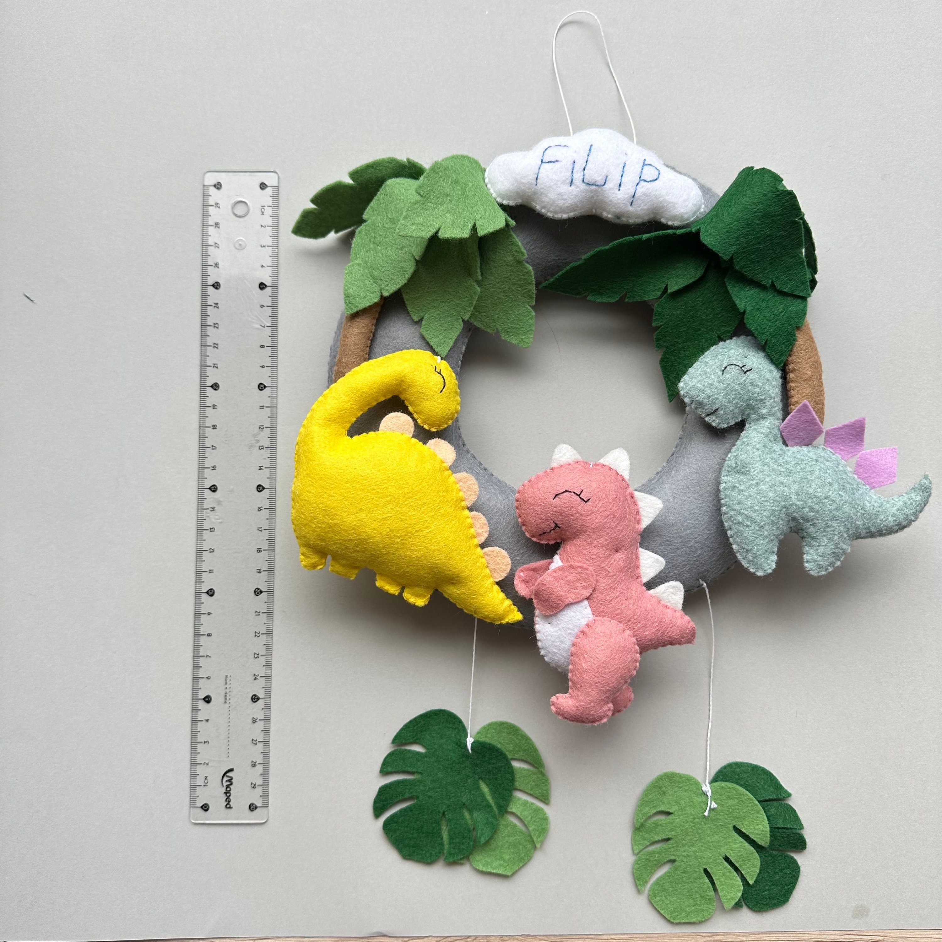 Dinosaur Nursery Name Sign Pdf Pattern Gift Handmade Newborn Name Plate ...