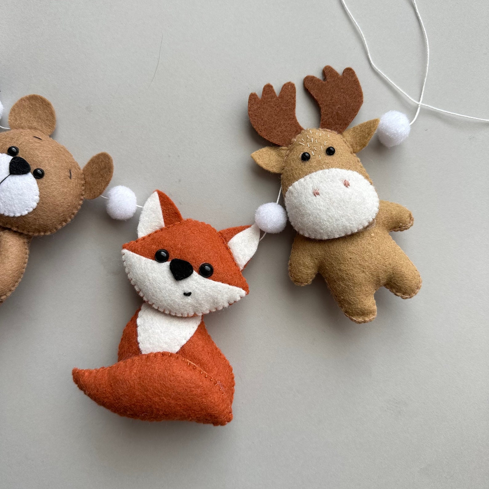 Make Your Own Woodland Felt Garland Handmade Diy Kit Crib Mobile ...