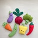 Set of 7 Vegetables Pattern, Easy PDF Sewing Pattern, Play Food Digital ...