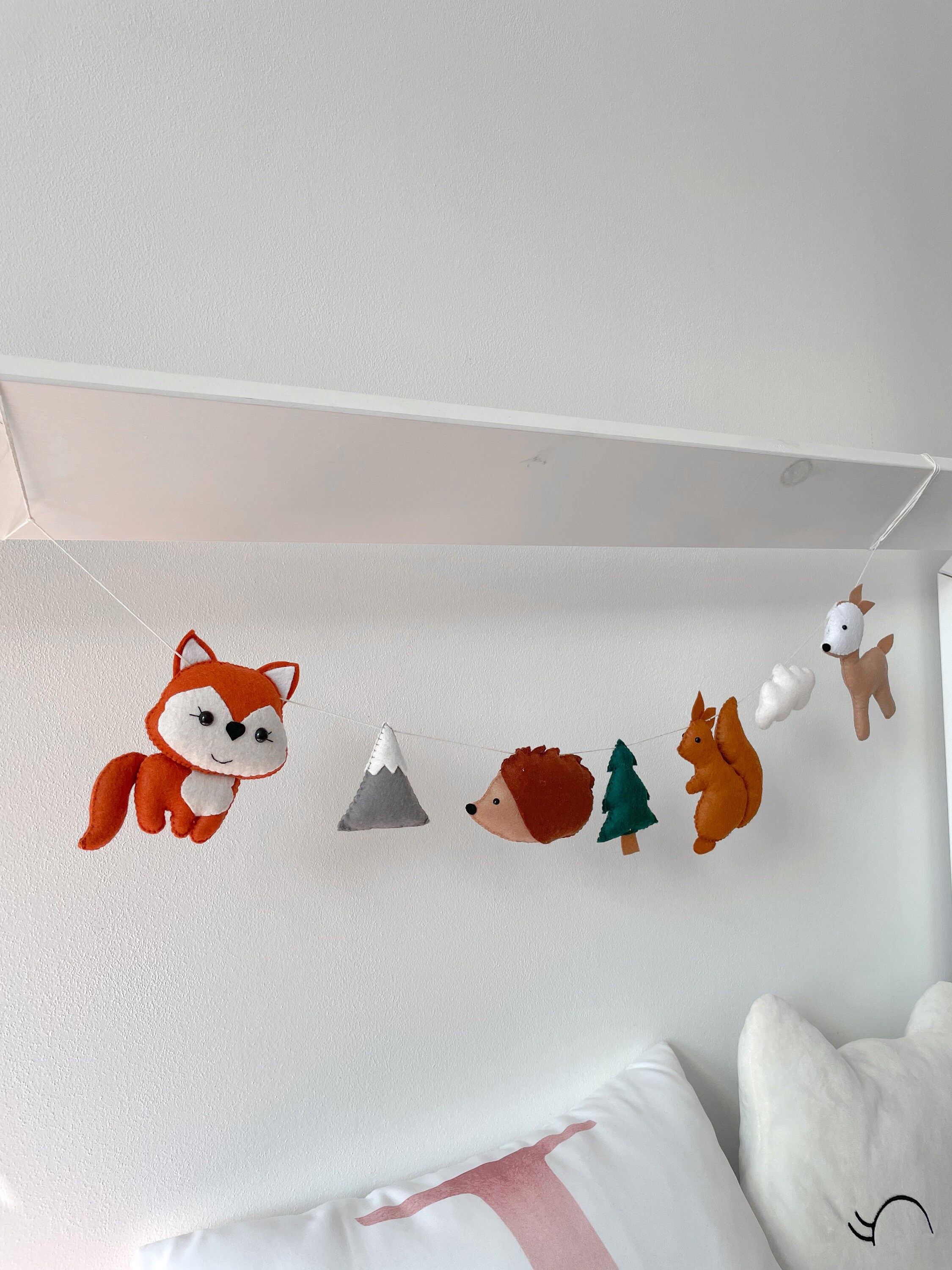 Felt Garland PDF Pattern Woodland Animals Ornaments Fox Plush - Etsy