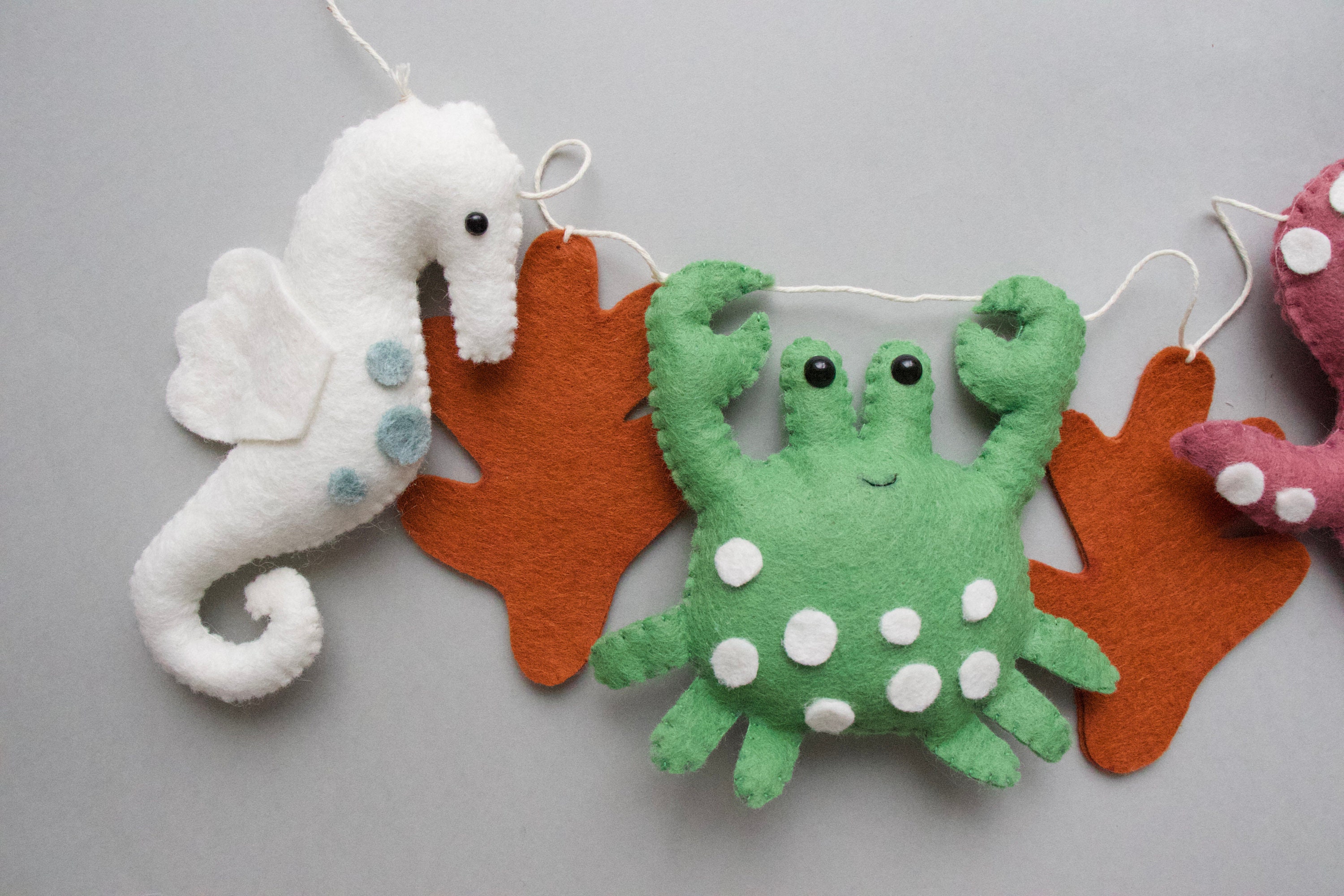 Make Your Own Felt ocean sea animals sewing pattern baby | Etsy