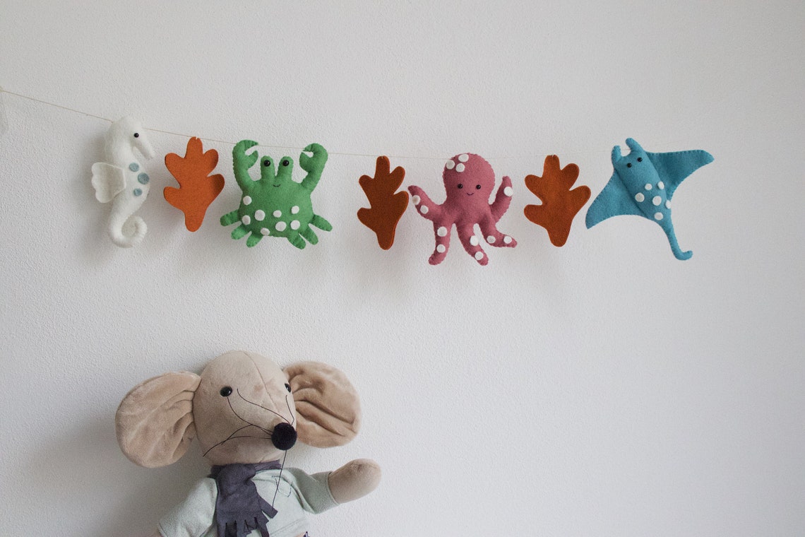 Set of 4 Pattern Sea Animals Under the Sea Pdf Pattern | Etsy