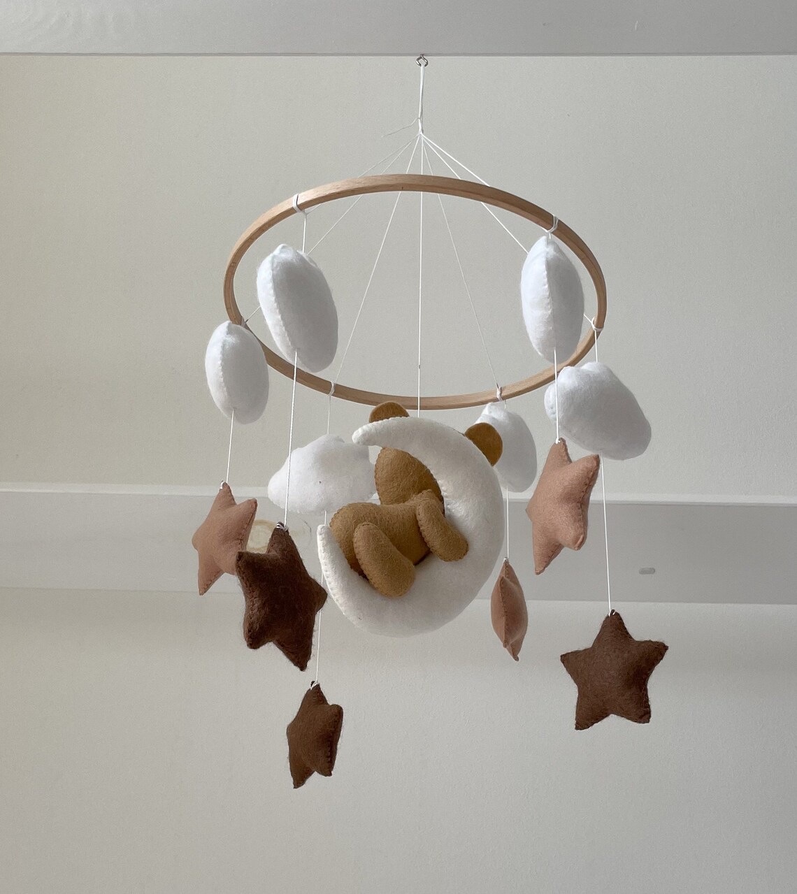 Baby Mobile Pattern Bear Ornament Bear Moon PDF Pattern Pdf Sewing ...