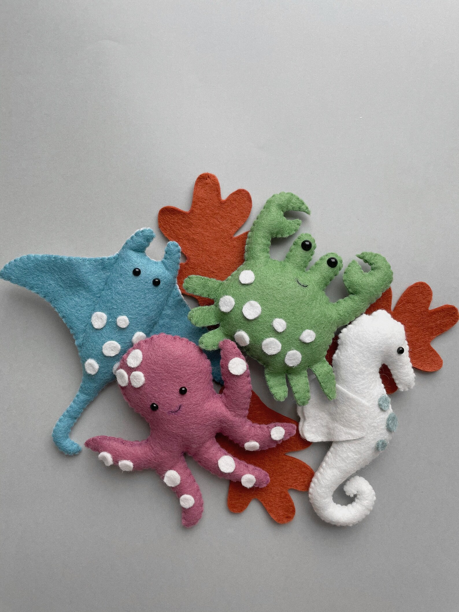 Make Your Own Felt Ocean Sea Animals Sewing Pattern Baby | Etsy