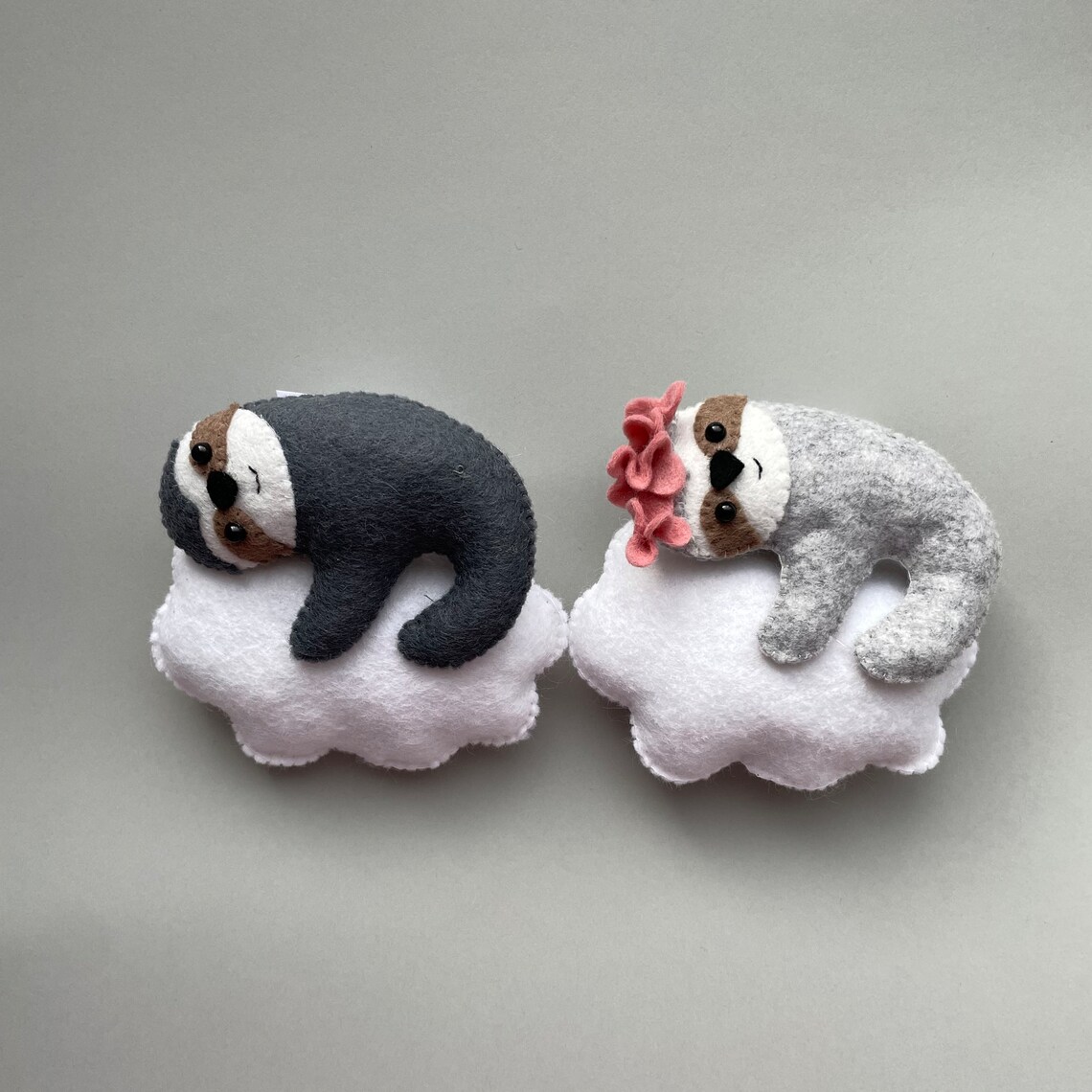 Sloth Ornament Pdf Pattern Felt Animals Sloth Plushie Pattern Kawaii ...
