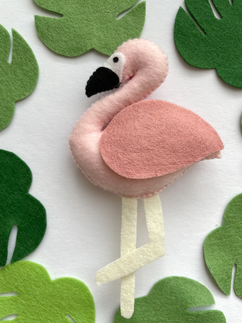 Flamingo Sewing Pattern Tropical Bird Ornament PDF Pattern - Etsy
