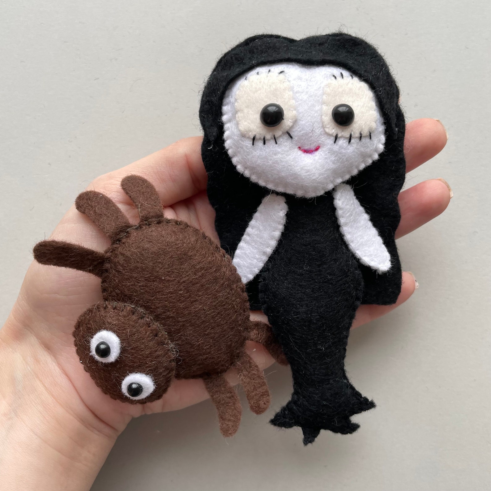 Set of 8 Halloween Pattern PDF Felt Halloween Ornaments DIY Halloween ...