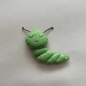 Set of 6 Pdf Felt Pattern Butterfly Ornament Insect Kawaii Plush ...