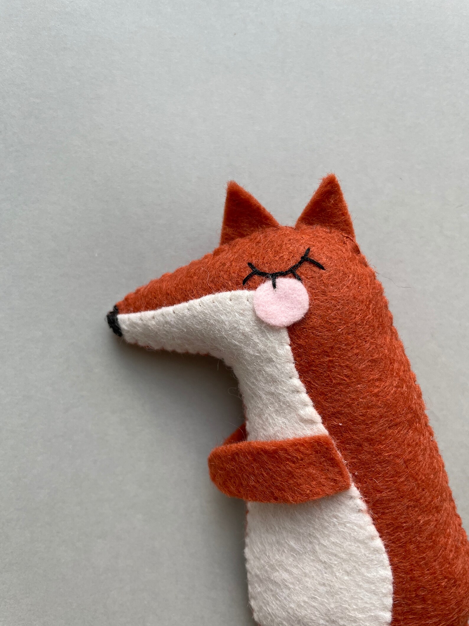 PDF Pattern Fox, Tutorial Fox, Nursery Decoration Fox of Felt, Easy ...