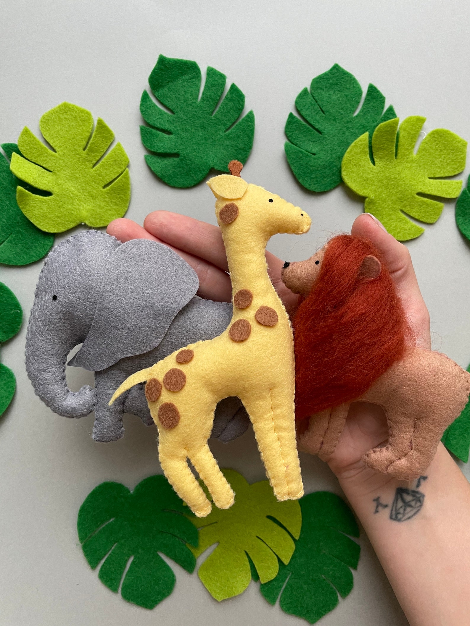 Set of 4 Safari Animals Pattern Safari PDF Pattern Safari - Etsy