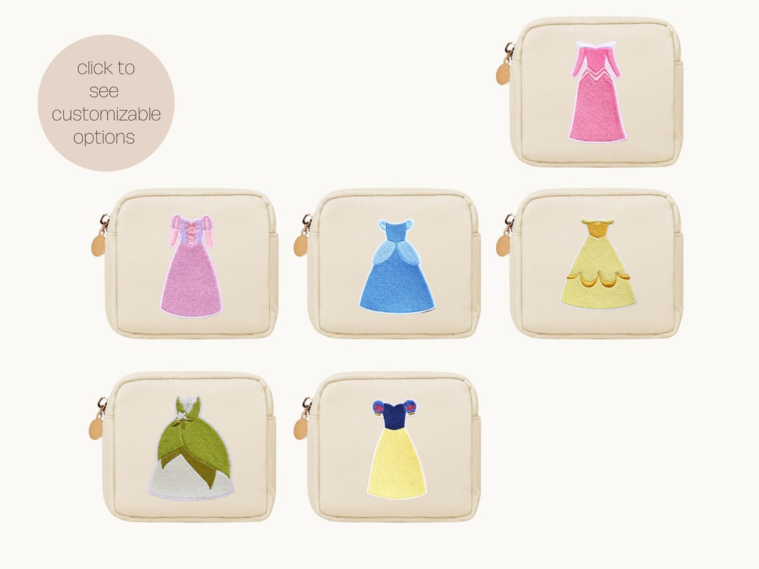 PRINCESS DRESSES // Disney Princess Dresses Pouch Bag // Dress Patches ...