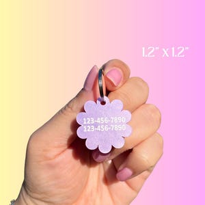 Daisy Pet ID Tag, Flower Dog Tag, Custom Pet Tag - Etsy