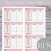 Printable Pink Monthly Budget Planner Planning Sheet Gift for Her ...
