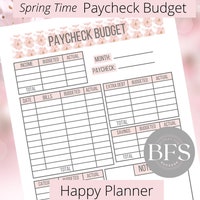 Printable Pink Monthly Budget Planner Planning Sheet Gift for Her ...