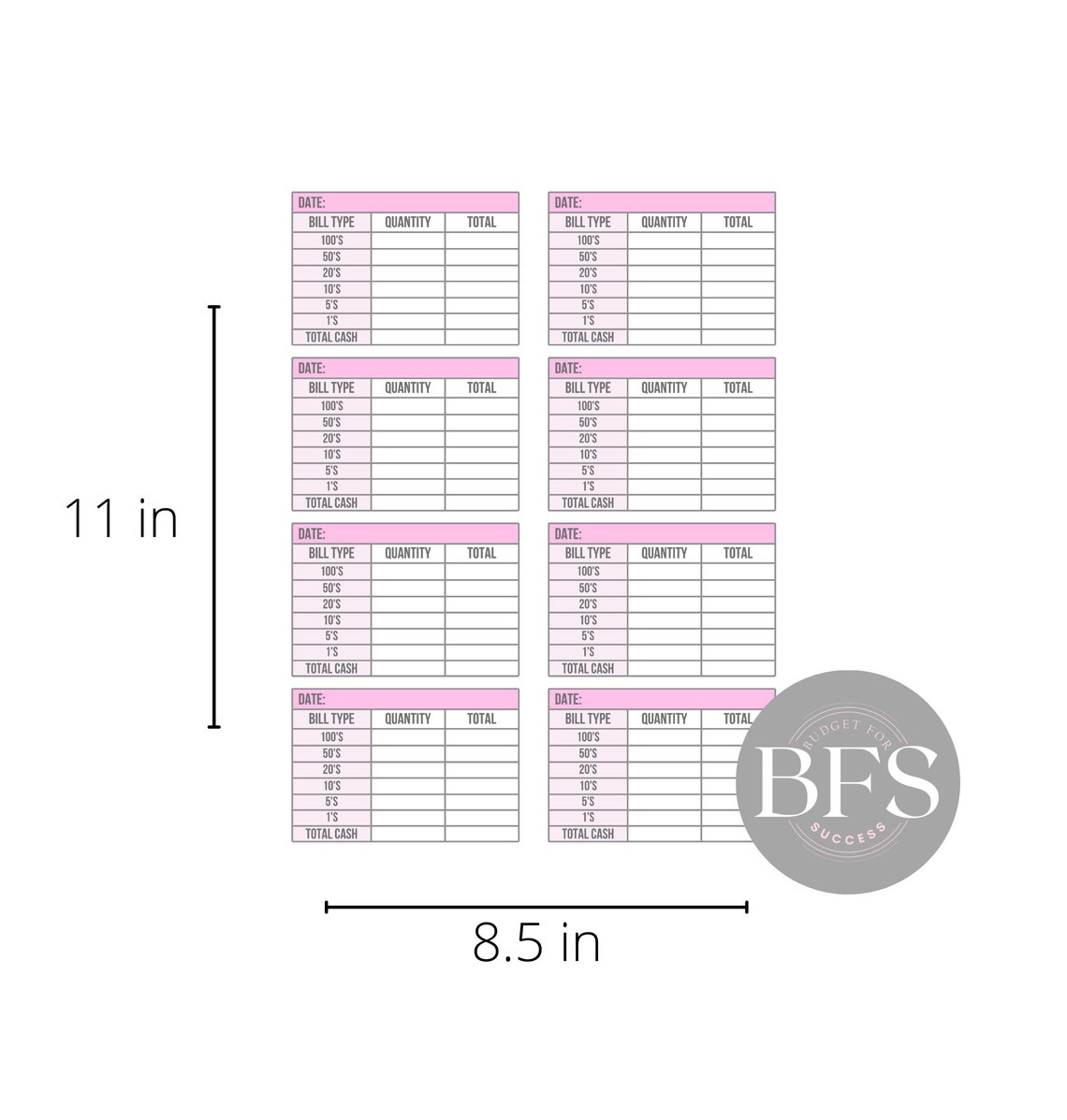 Printable Bank Teller Slips Bundle Teller Slips Bank Slips Cash ...