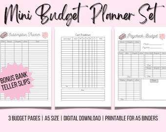 Printable Cash Breakdown Sheets Planner Sheets (Download Now) - Etsy