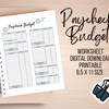Printable Pink Monthly Budget Planner Planning Sheet Gift for Her ...