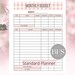 Printable Pink Monthly Budget Planner Planning Sheet Gift - Etsy