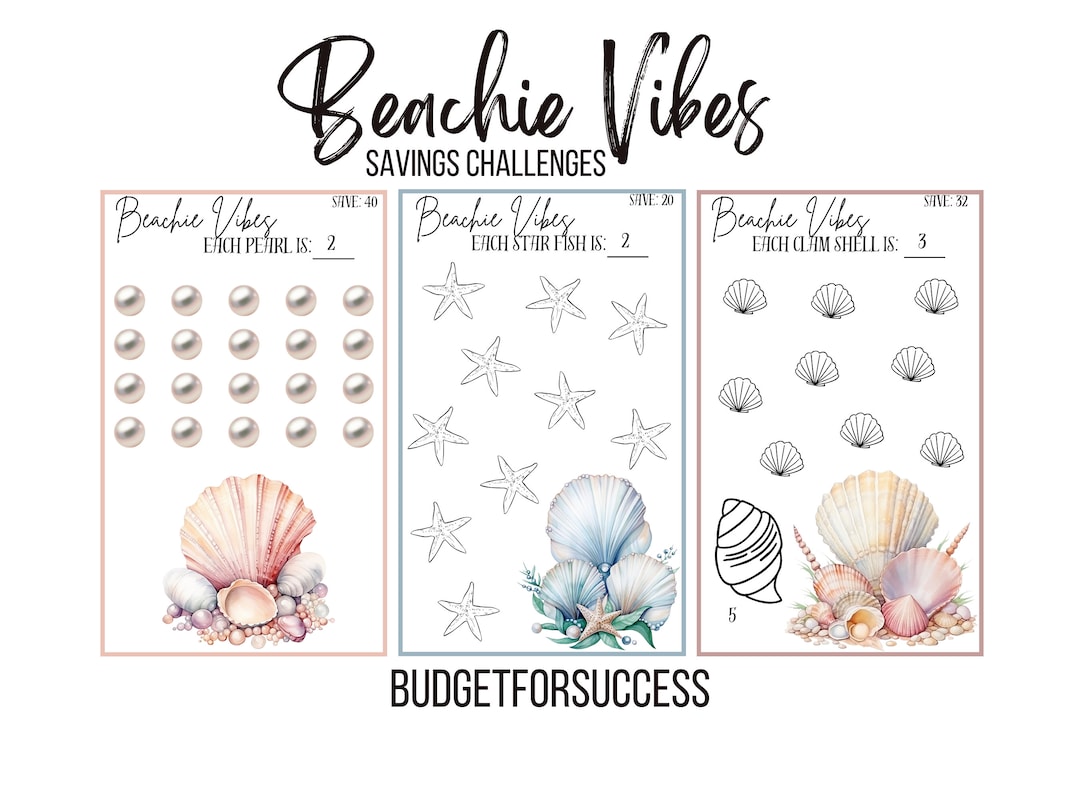 Beachie Vibes Savings Challenges | Summer Time | Fun in the Sun ...